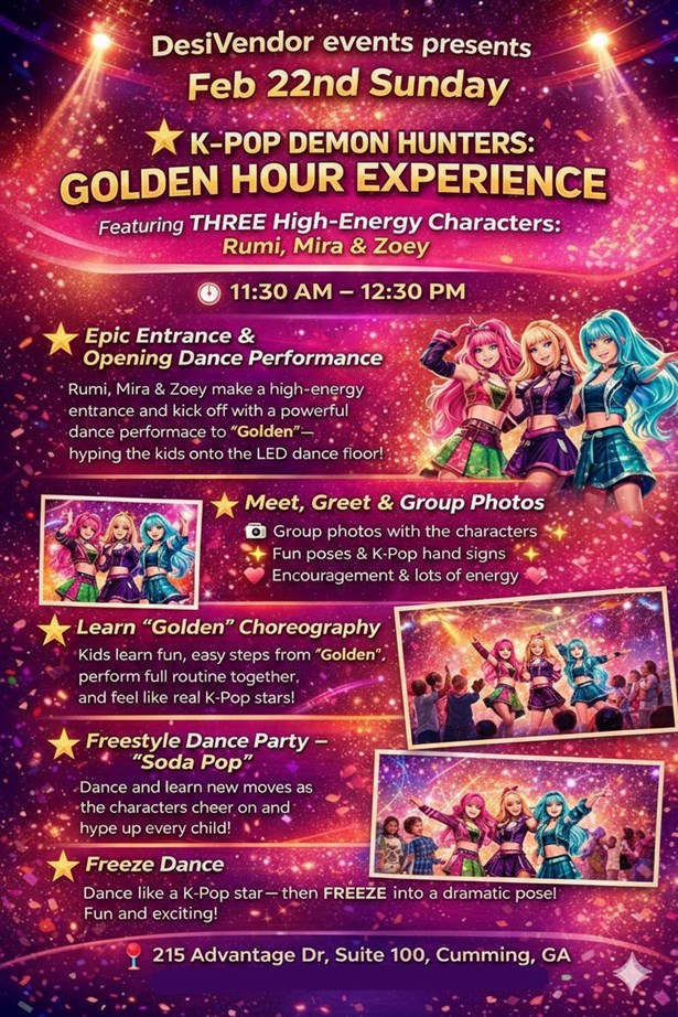 K-Pop Demon Hunters Galentine party for kids in Georgia at Reflections ...