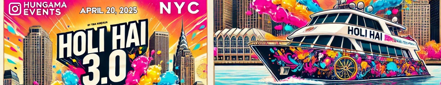 Holi Hai 3.0 2025 NYC – Biggest Desi Holi Cruise Party in Spring at Pier 36 NYC, New York, NY ...