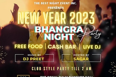Bhangra Party - New Year Eve's Celebration with snacks included at The ...