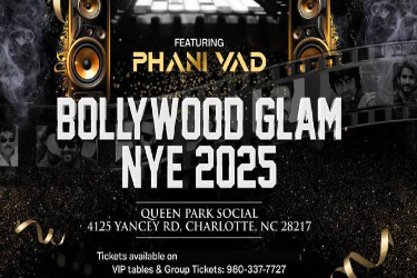 Bollywood Glam NYE 2025 Featuring Phani Vad on Dec 27, 2024 Queen Park Social, Charlotte, NC ...