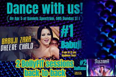Dance With Us - 2 BollyFIT Sessions back-to-back at Daniels Spectrum ...