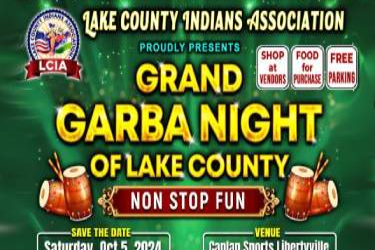 Lake County Indian's Association Grand Garba Night on Oct 05, 2024 at ...