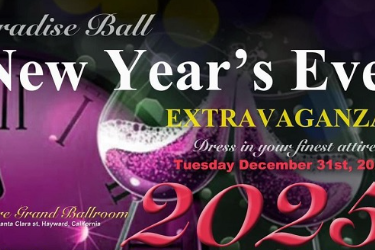 New Year’s Eve Extravaganza 2026 at Sapphire Grand Ballroom, Hayward ...