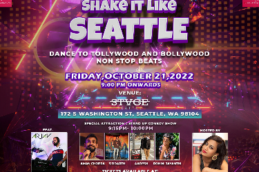 Shake It Like Seattle at Stage Seattle, Seattle, WA | Indian Event