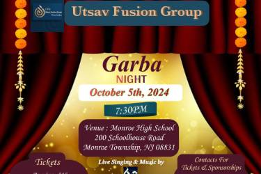 Utsav Fusion Group Navratri Garba Night at Monroe Township High School, Monroe Township, NJ ...