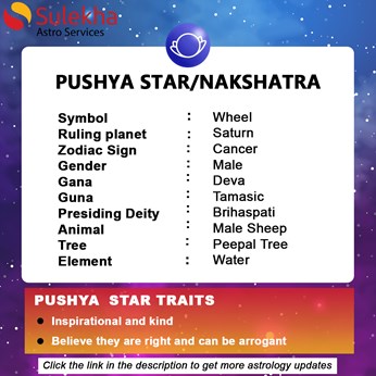 Discover Pushya (Poosam) Nakshatra's Characteristics in Vedic Astrology - News, Articles, Press ...
